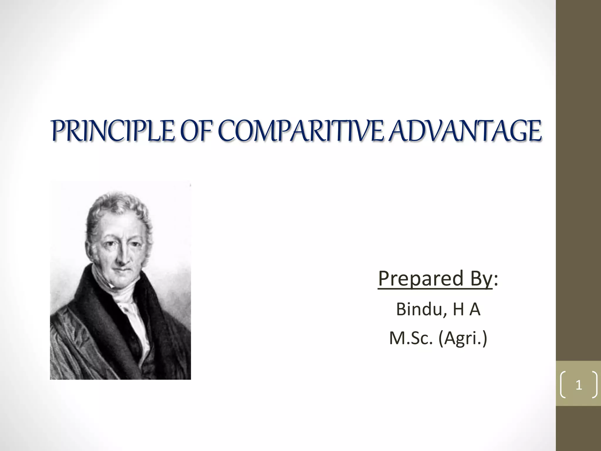 Principle of comparative advantage | PPTX