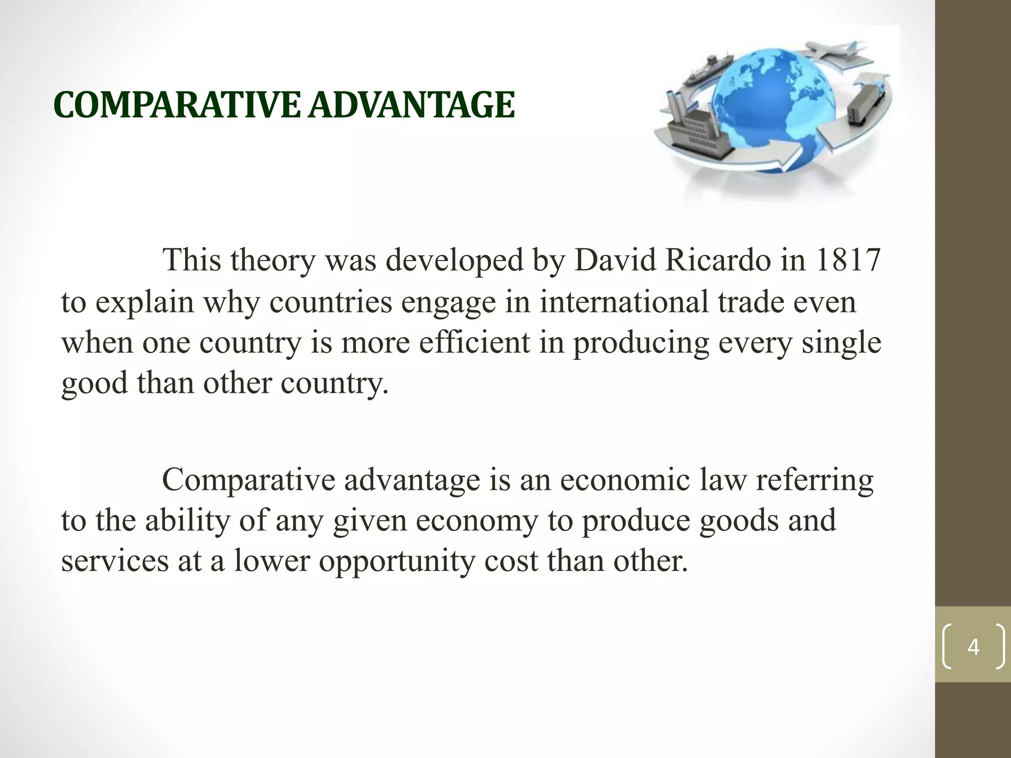 Principle of comparative advantage | PPTX
