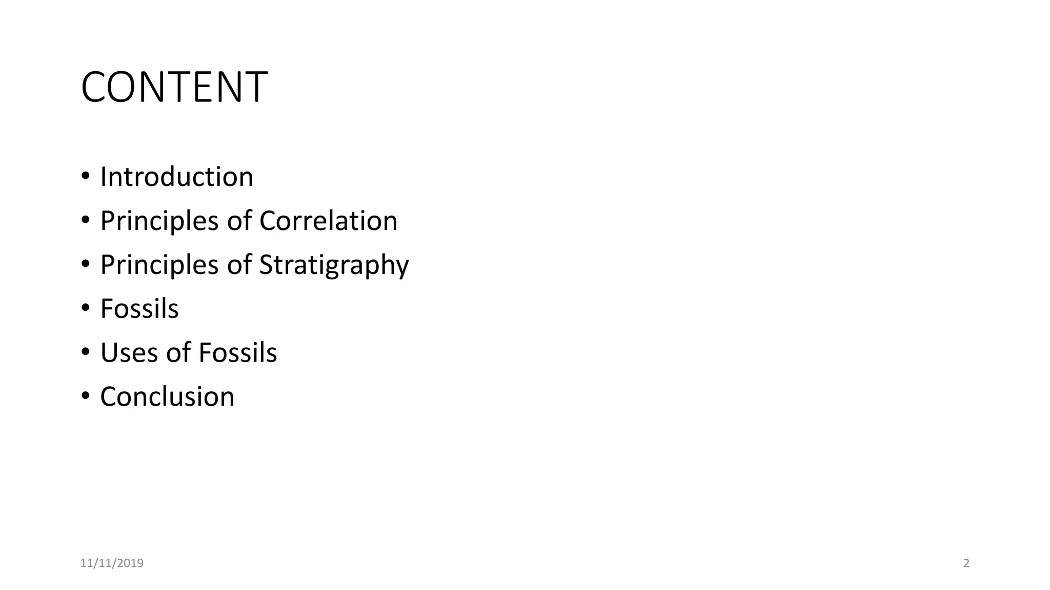 Principle of correlation and fossils | PPTX