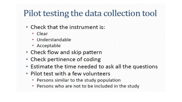 Principles of data collection.pptx | Infectious Diseases | Diseases and ...