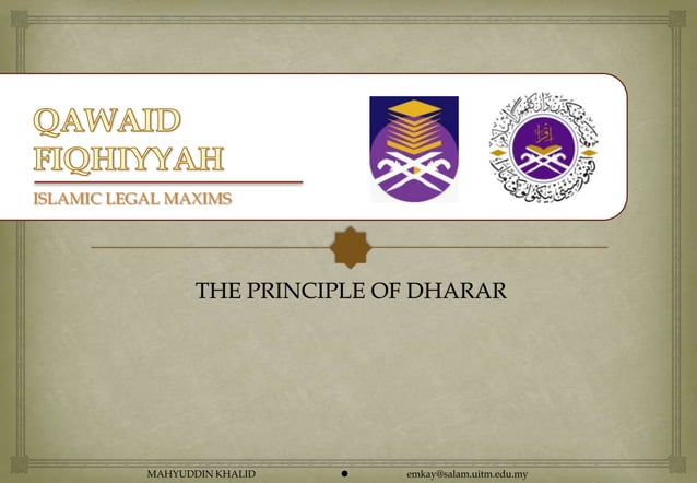 Principle of Dharar | PPTX | Islam | Religion & Spirituality
