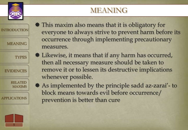 Principle of Dharar | PPTX | Islam | Religion & Spirituality