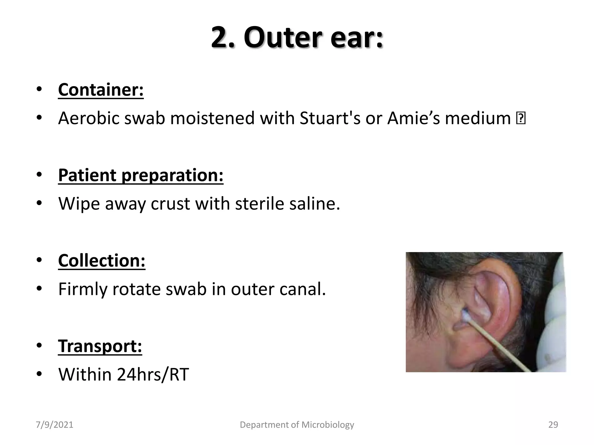 Principle of diagnostic methods collection storage and transport of ...