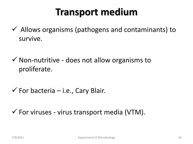 Principle Of Diagnostic Methods Collection Storage And Transport Of
