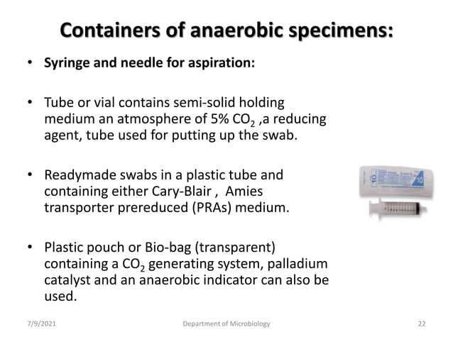 Principle Of Diagnostic Methods Collection Storage And Transport Of