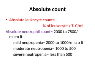 Principle of dlc.pptx leukocytes differential | PPTX