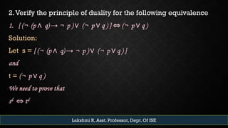 Discrete Mathematical Structures - Fundamentals of Logic - Principle of ...