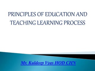 Principle of Education and Teaching Prosess | PPT