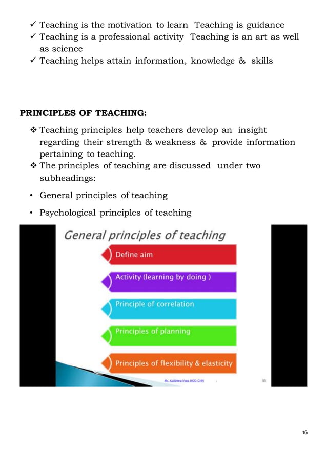 Principle of Education & Teaching | DOCX | Education