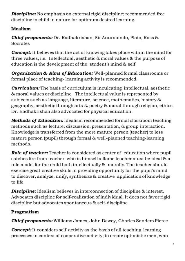 Principle of Education & Teaching | DOCX | Education