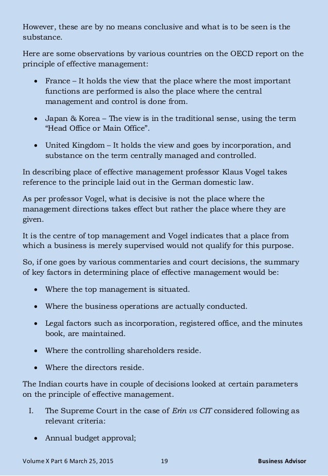 Principle of effective management (POEM) - An analysis - K. R. Girish