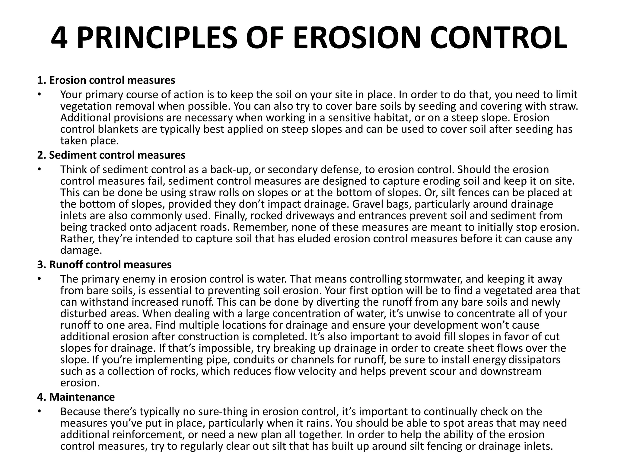 Principle of erosion control- Introduction to contouring,strip cropping,contour graded bund and ...