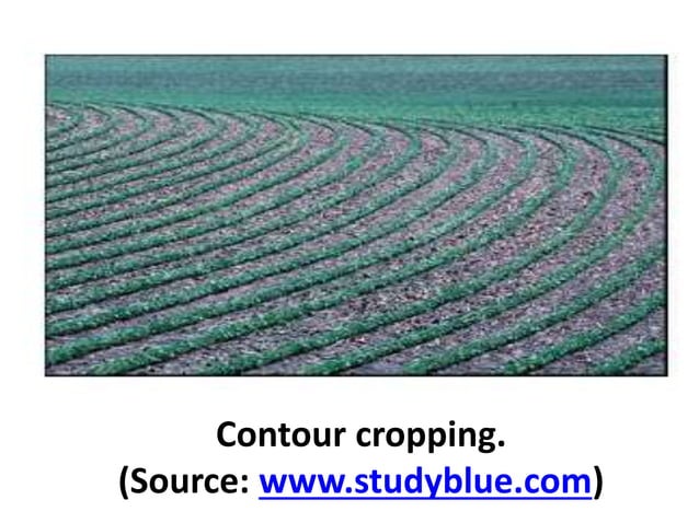 Principle of erosion control- Introduction to contouring,strip cropping ...