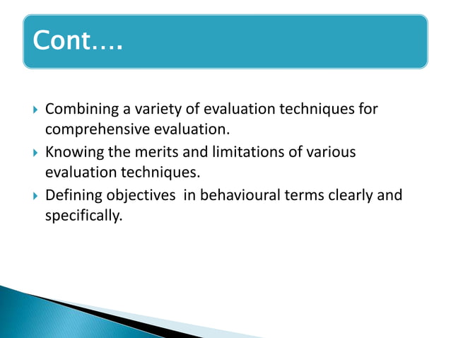Principle of Evaluation (1).pptx | Educational Assessment | Education