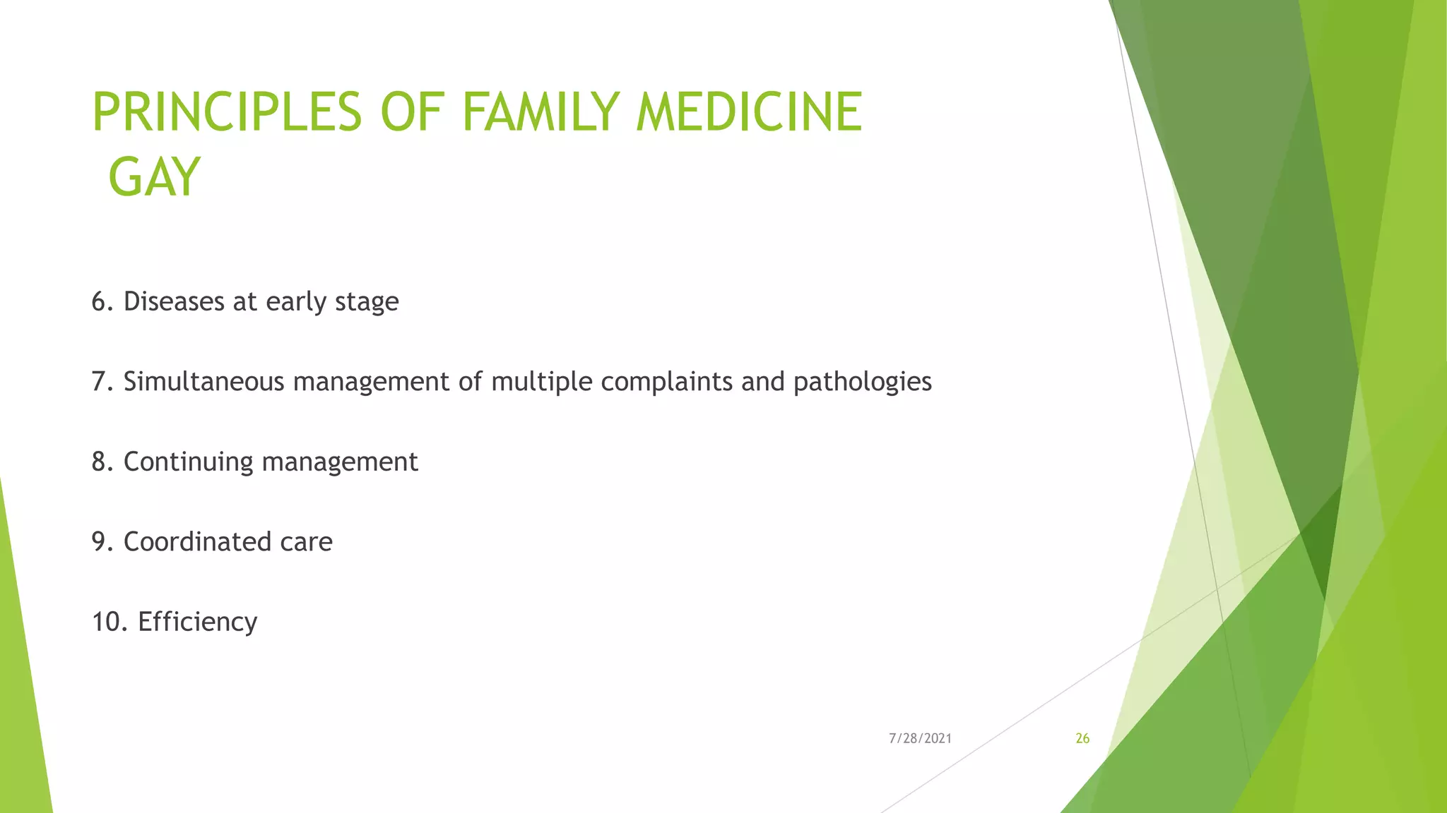 Principle of family medicine | PPTX