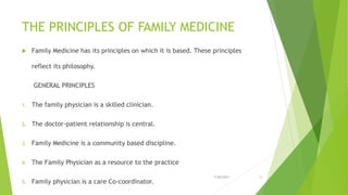 Principle of family medicine | PPTX