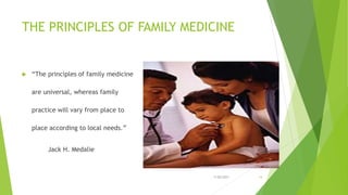Principle of family medicine | PPTX