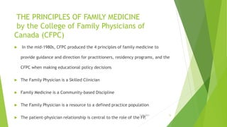Principle of family medicine | PPTX
