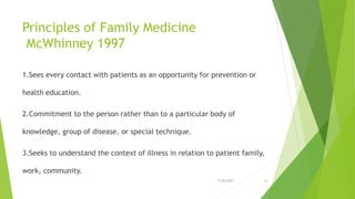 Principle of family medicine | PPTX