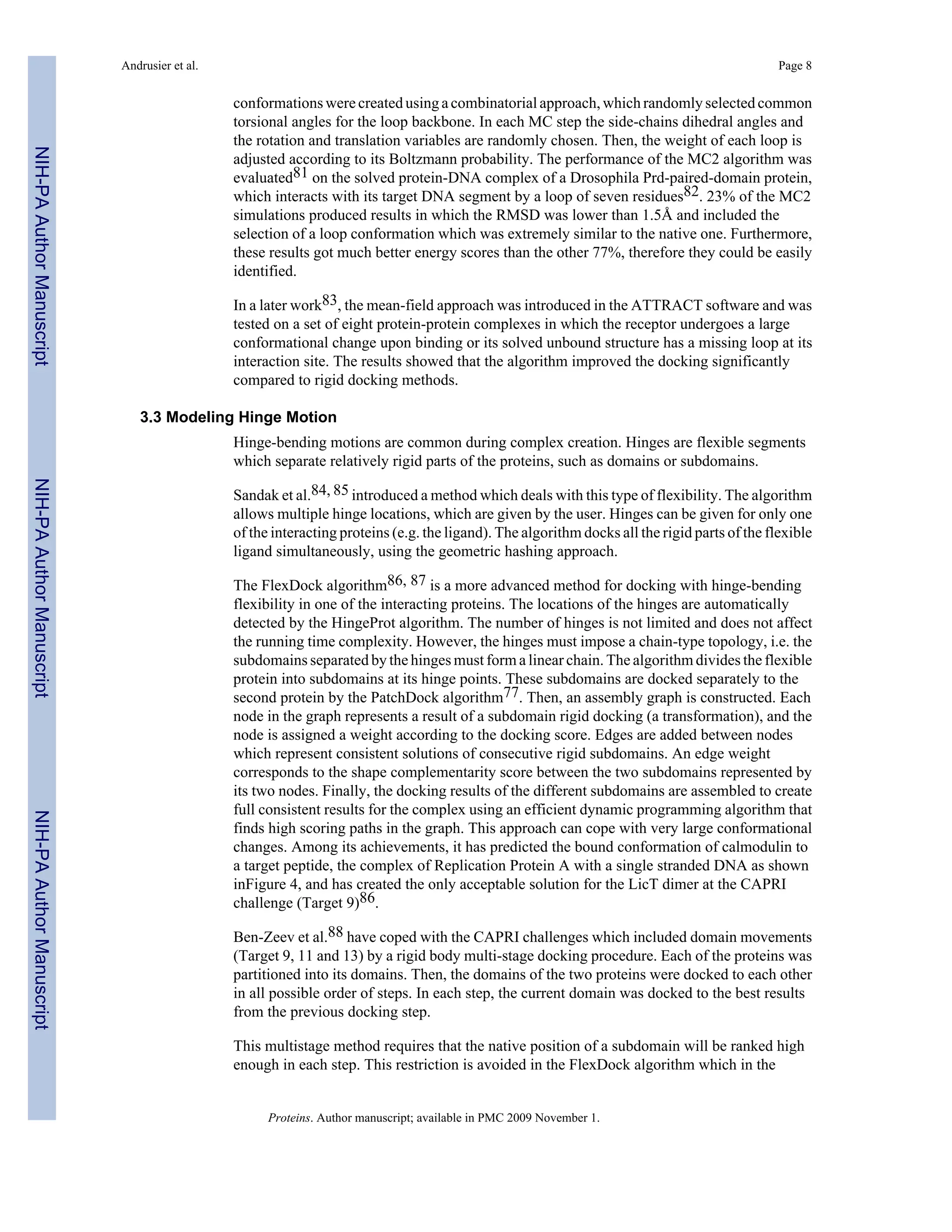 Principle of flexible docking | PDF