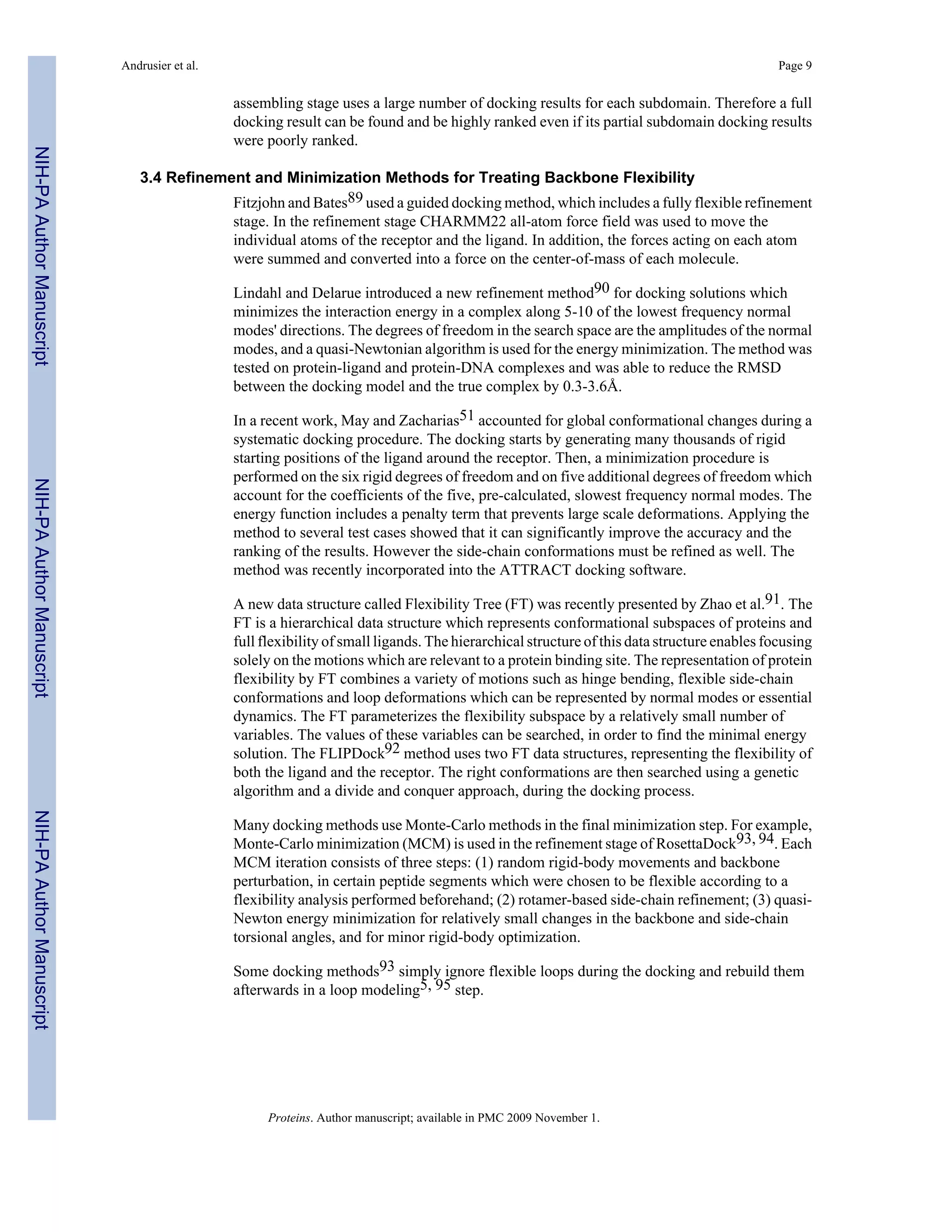 Principle of flexible docking | PDF