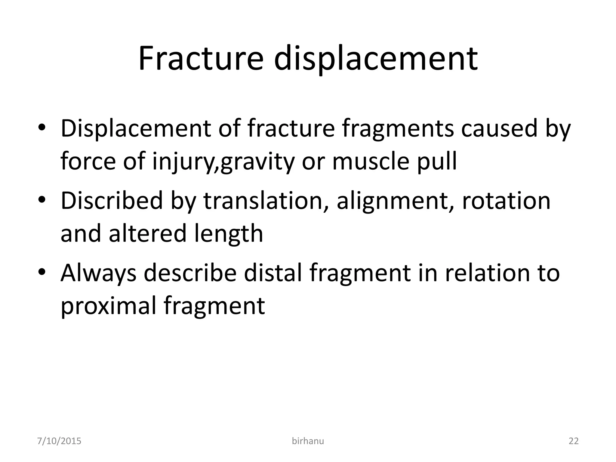 Principle of fracture managment | PPTX
