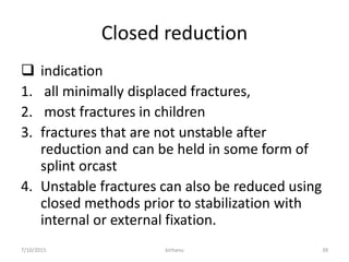 Principle of fracture managment | PPTX