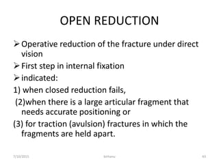 Principle of fracture managment | PPTX