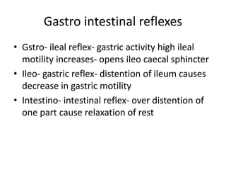 Principle of gastro intestinal function | PPTX