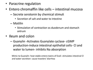 Principle of gastro intestinal function | PPTX