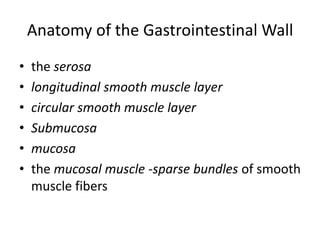 Principle of gastro intestinal function | PPTX