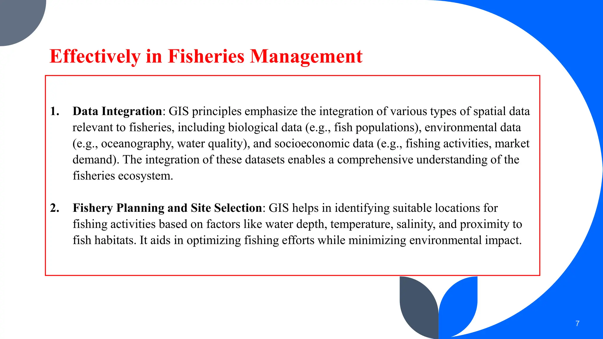 Principle of GIS and Application in Fisheries Management .pptx