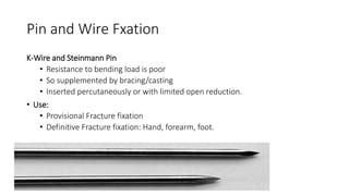 Principle of internal and external fixation slideshare | PPTX