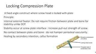 Principle of internal and external fixation slideshare | PPTX