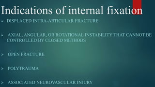 Principle of internal fixation | PPTX