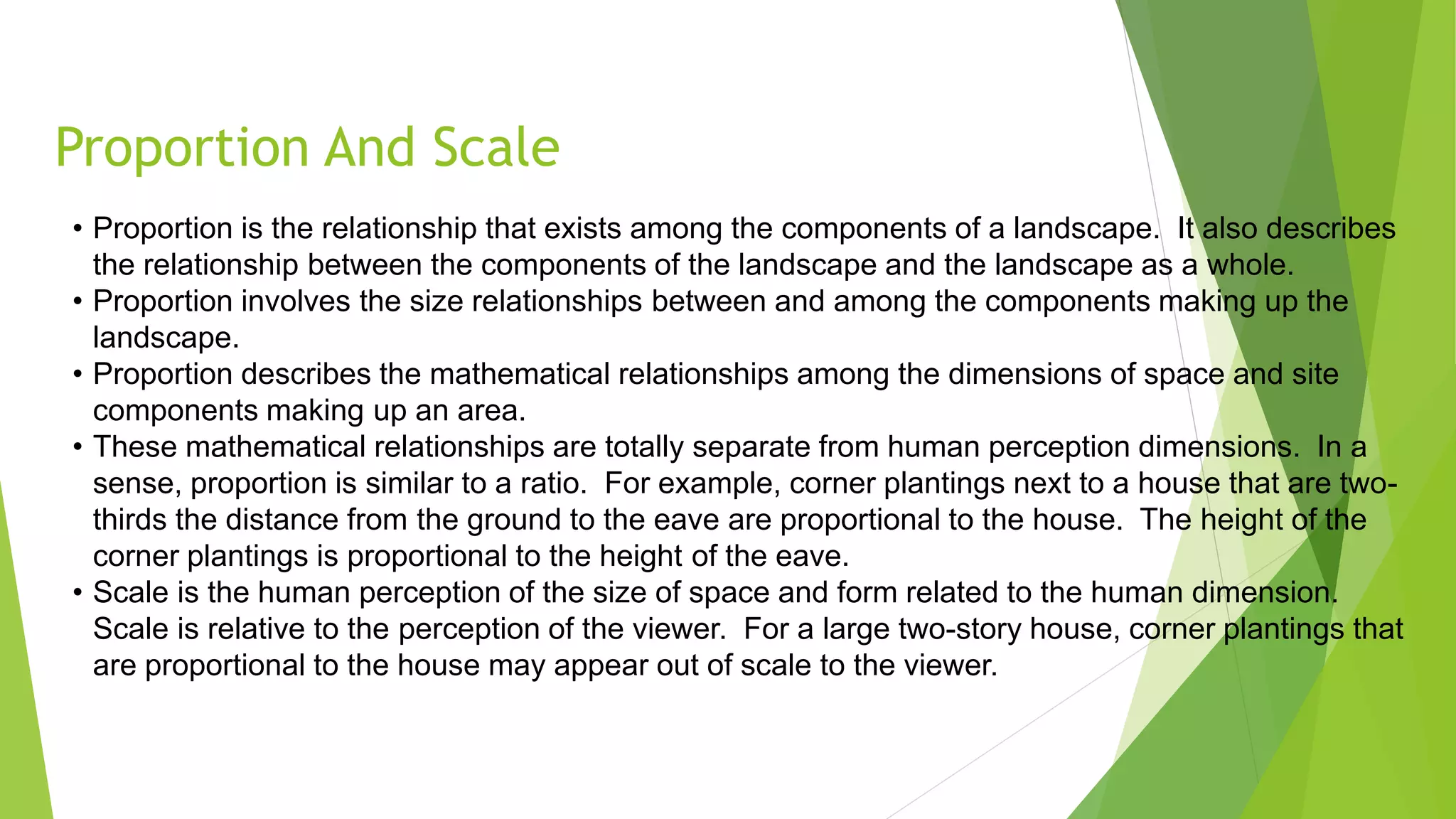Principle of landscape design | PDF