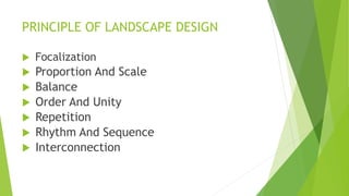 Principle of landscape design | PDF