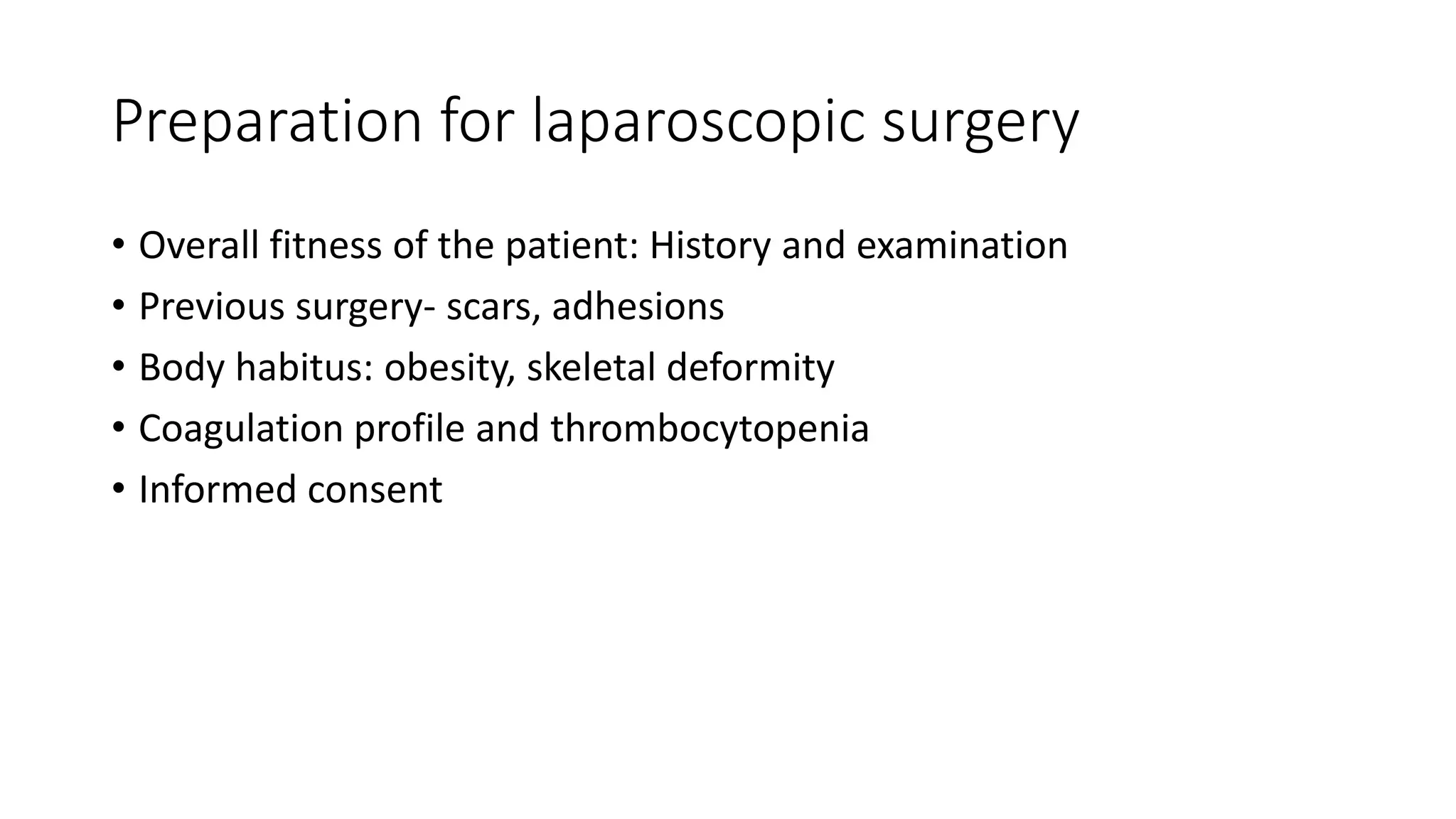 Principle of laparoscopic surgery | PPTX