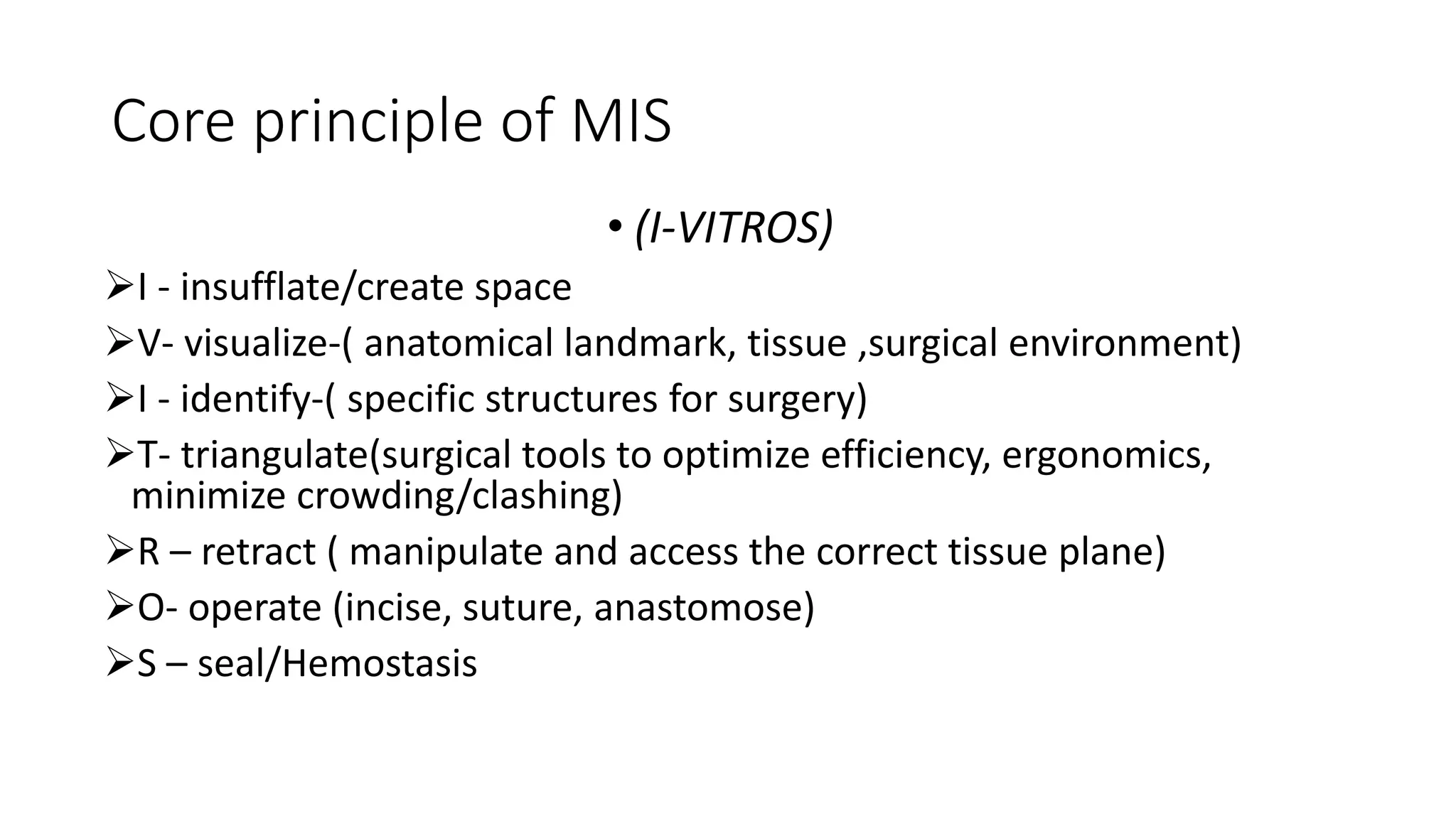Principle of laparoscopic surgery | PPTX