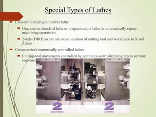 PRINCIPLE OF LATHE MACHINE | PPTX