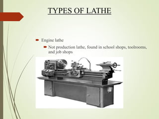 PRINCIPLE OF LATHE MACHINE | PPTX