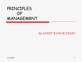 Principle of management | PPT