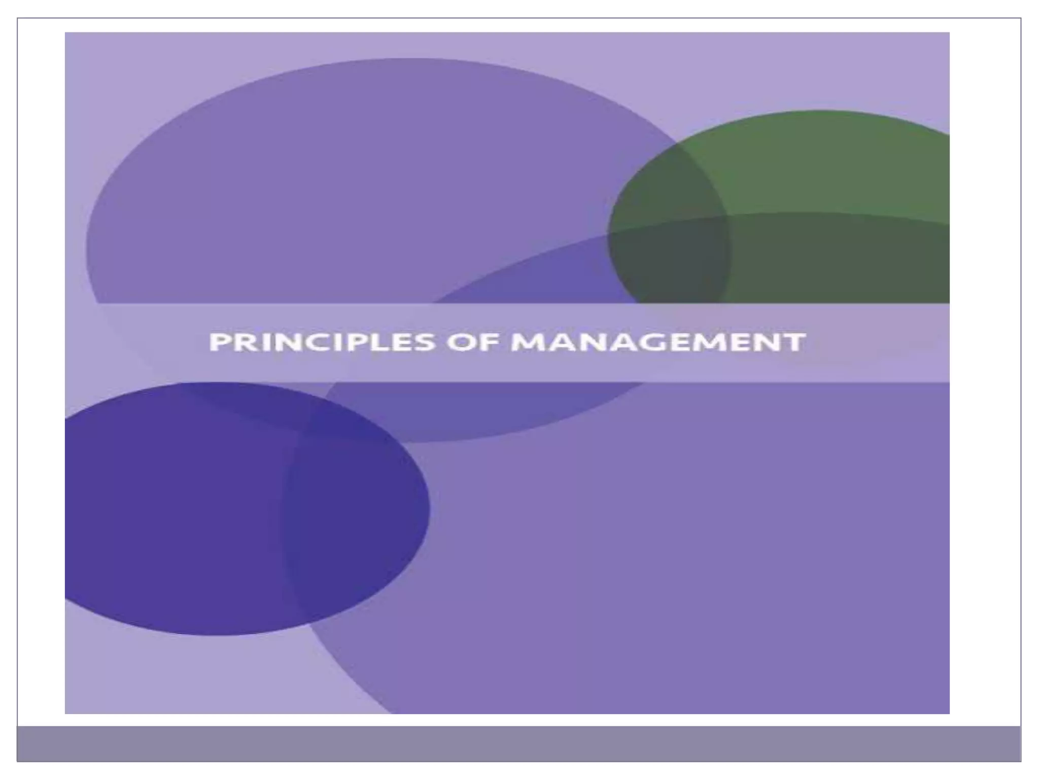 Principle of management | PPT