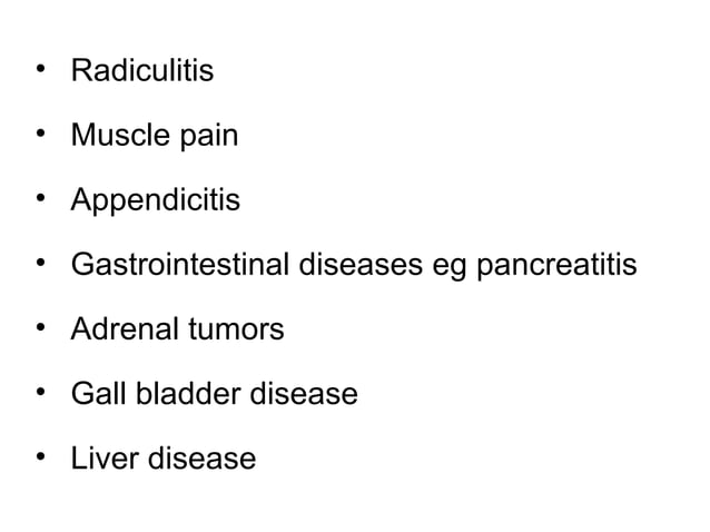 Principle of management of rt flank pain | PPT