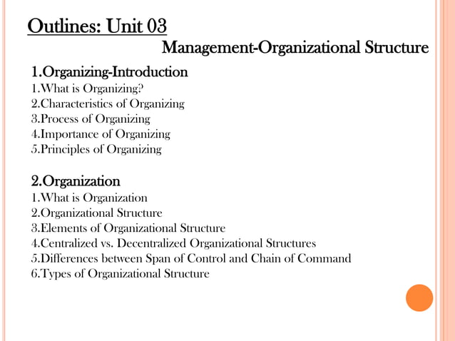 Principle of Management Unit 3.pdf | Business Administration | Business