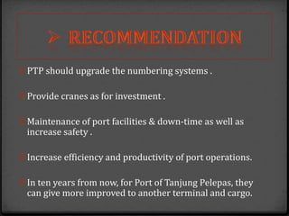 SWOT Analysis & Port Of Tanjung Pelepas | PPTX