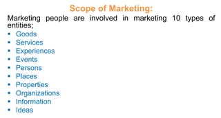 Principle of marketing chapter | An overview of marketing and ...