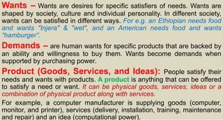 Principle of marketing chapter | An overview of marketing and ...