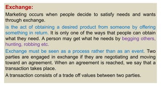 Principle of marketing chapter | An overview of marketing and ...