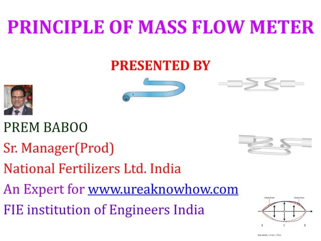 Principle of mass flow meter | PPSX | Physics | Science